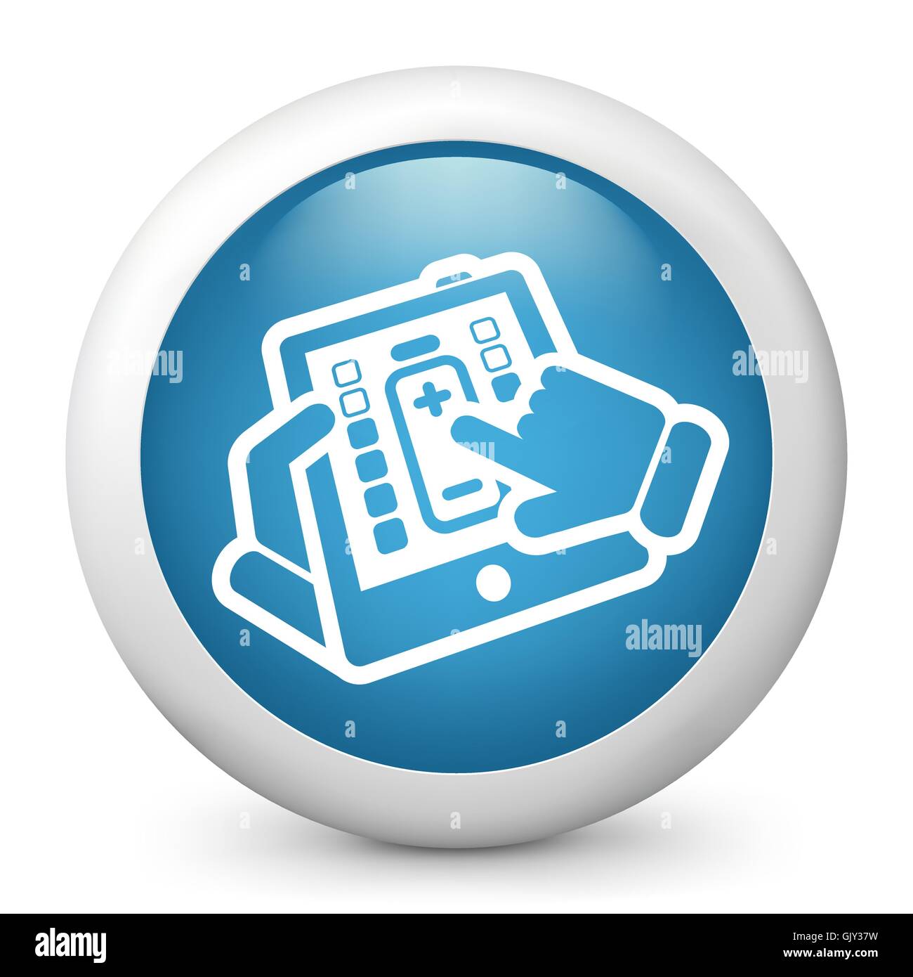 Power symbol finger Cut Out Stock Images & Pictures - Alamy
