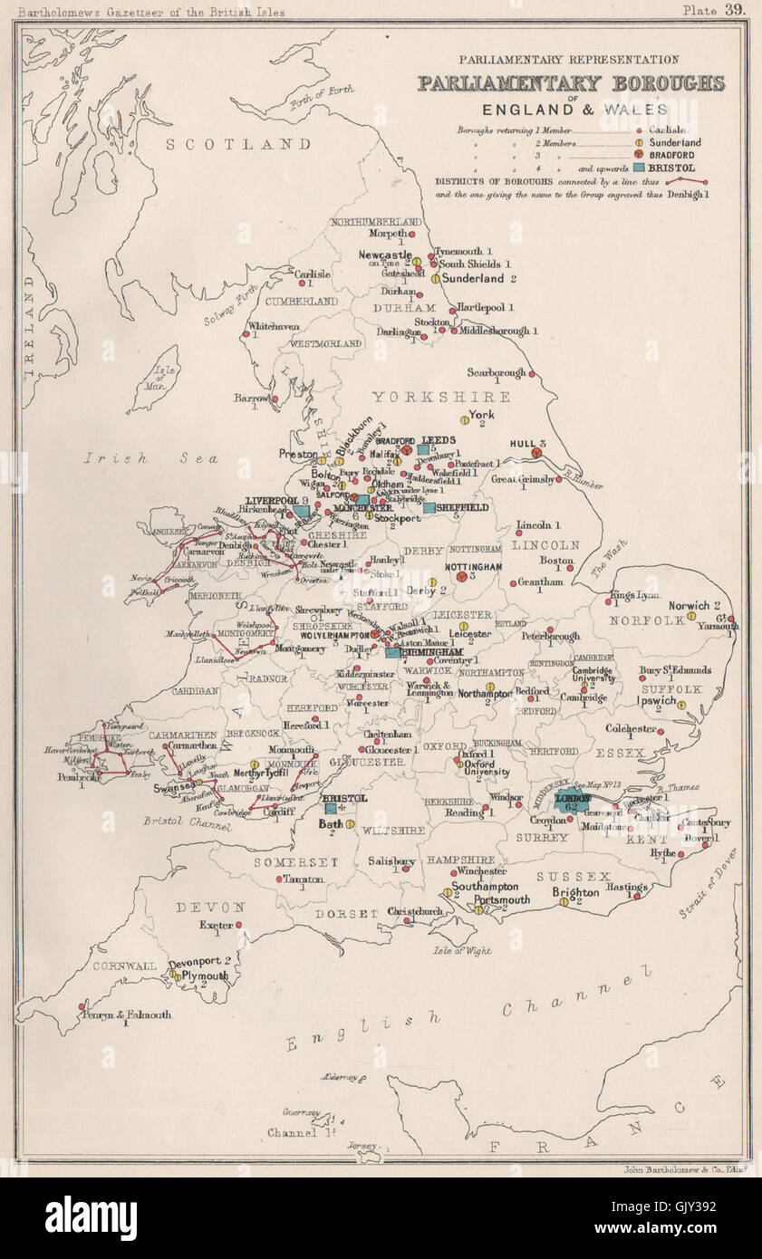 Constituencies britain map hi-res stock photography and images - Alamy