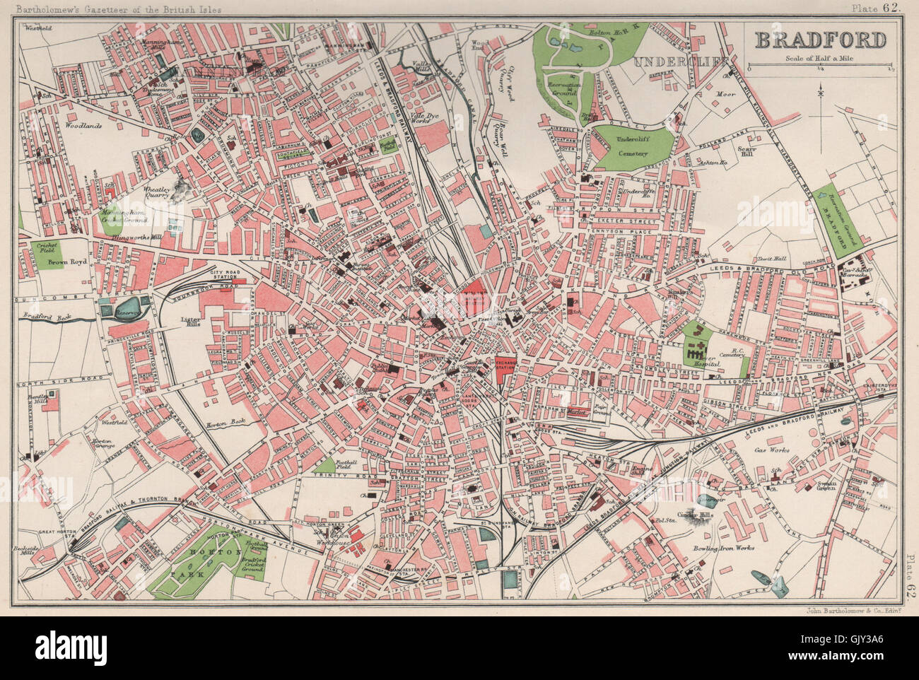 Bradford yorkshire map hi-res stock photography and images - Alamy