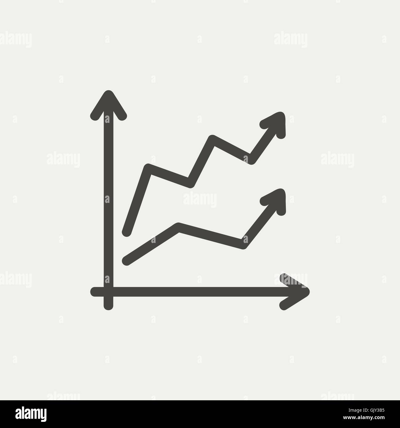 Arrows thin line icon Stock Vector Image & Art - Alamy
