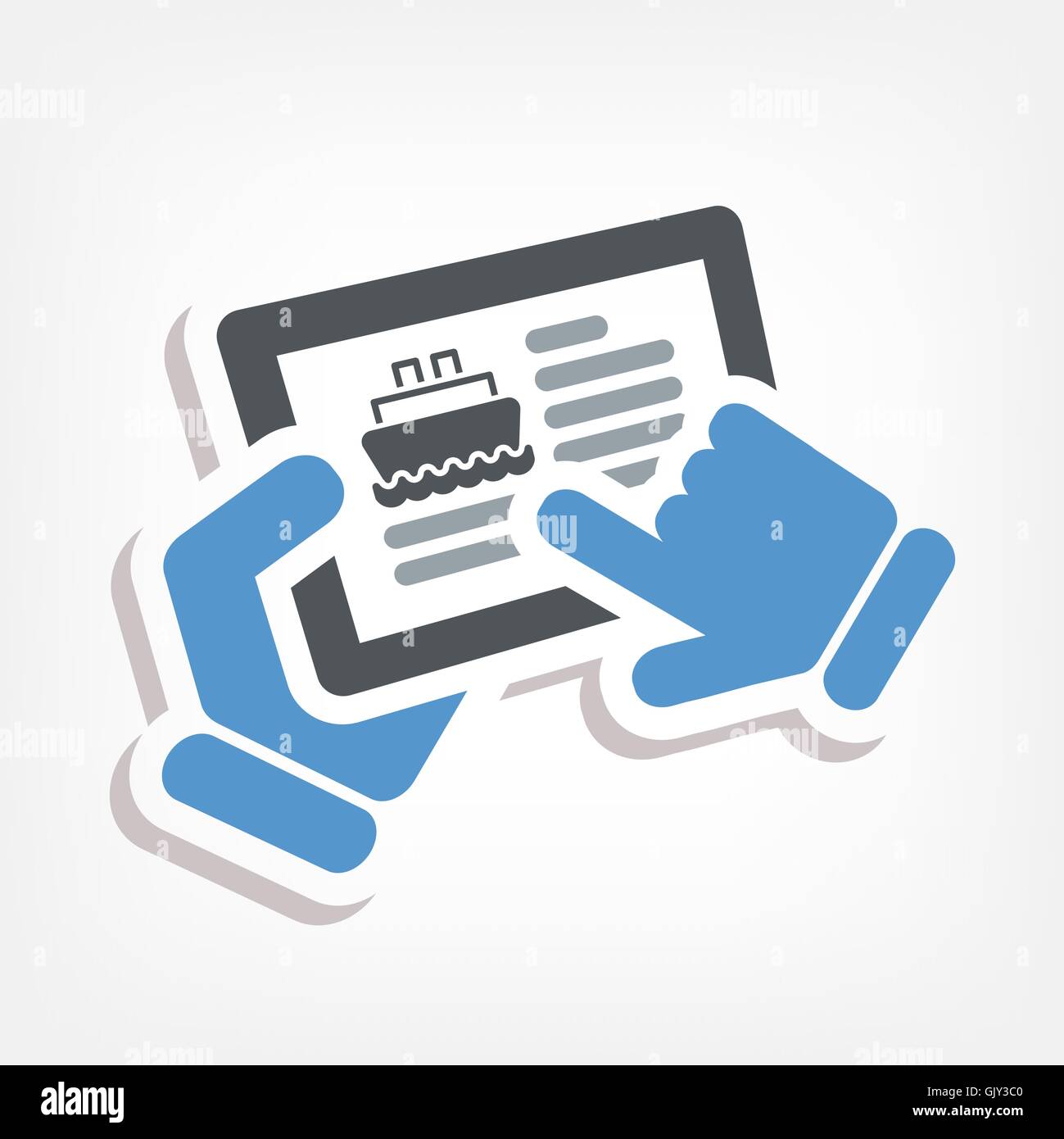 Navy booking icon Stock Vector Image & Art - Alamy