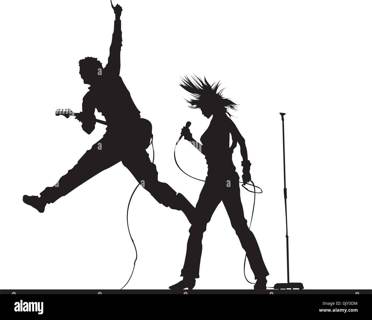 Teenager band group Stock Vector Images - Alamy