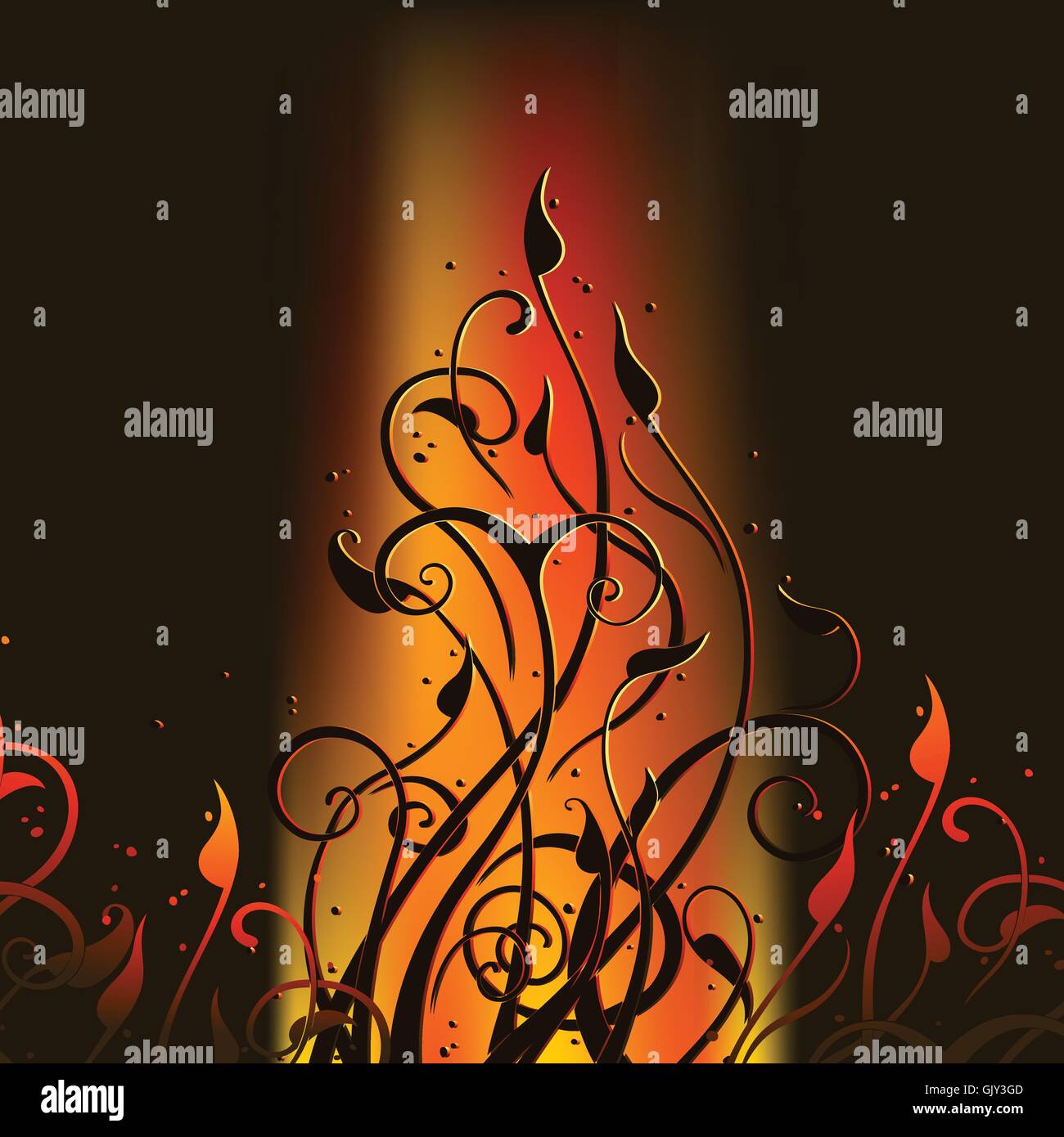 Deep red flame Stock Vector Images - Alamy