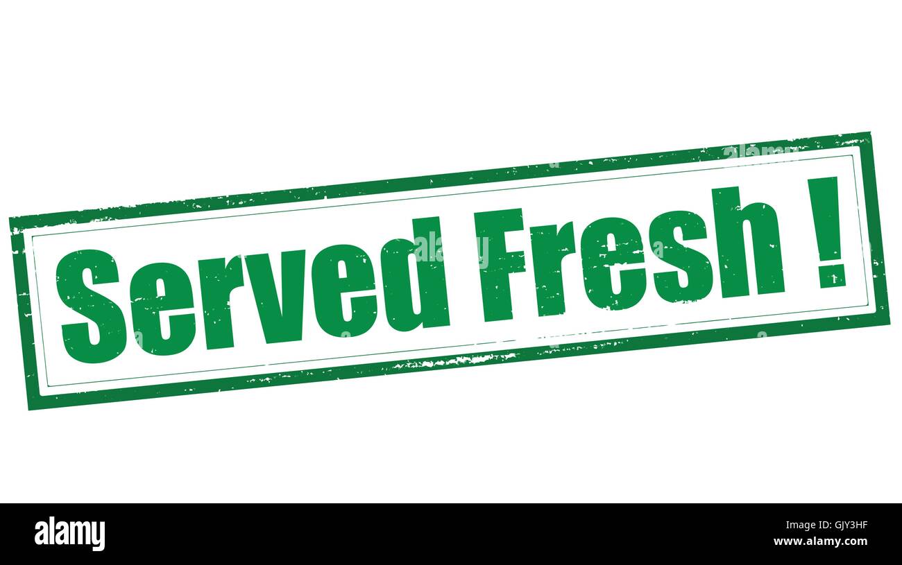 Served here sign hi-res stock photography and images - Alamy