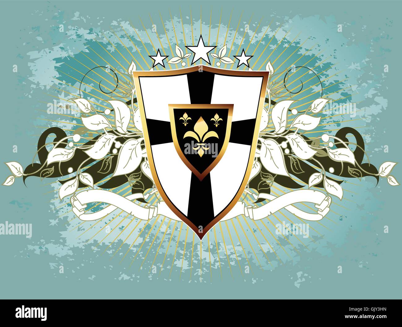 Ornamental coat of arms Stock Vector Images - Alamy
