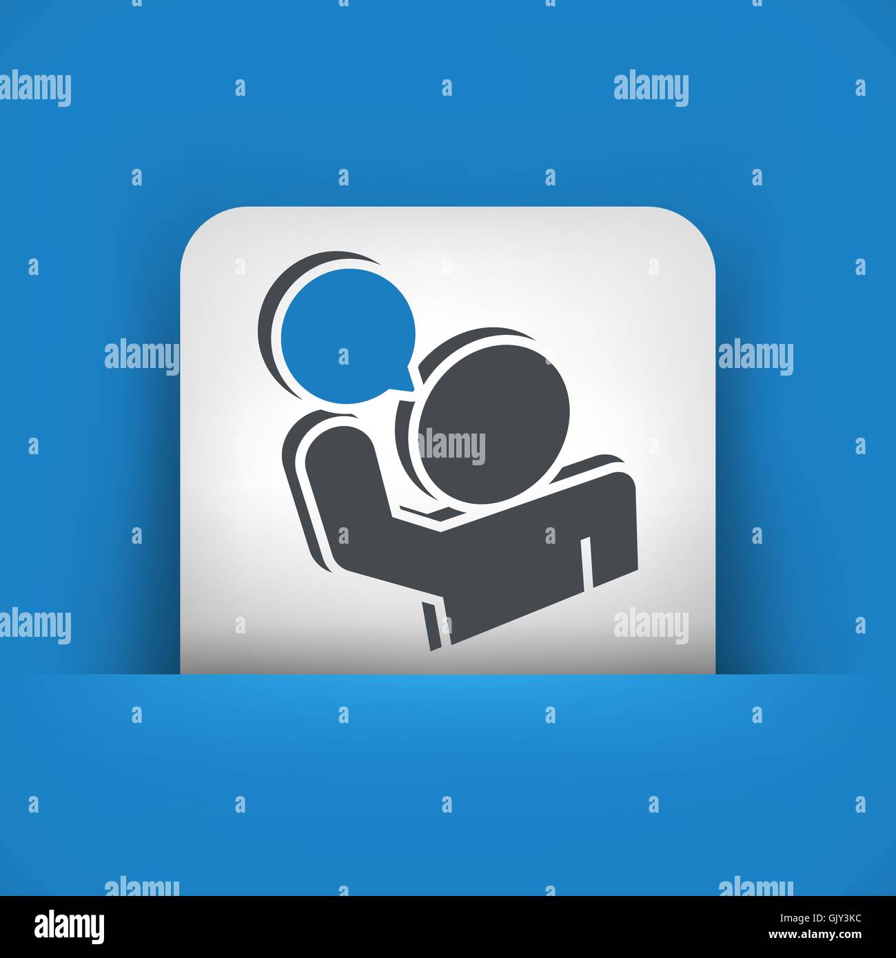 Talk icon 3d Stock Vector Image & Art - Alamy