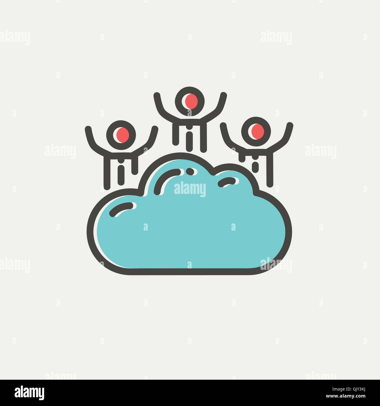 Line men working on Stock Vector Images - Alamy