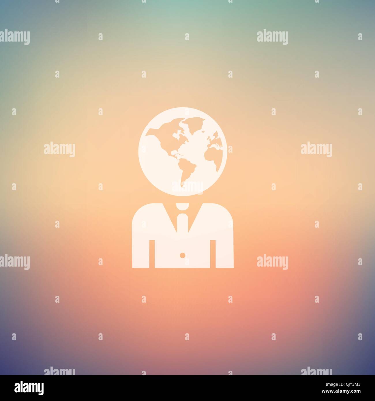 Globe icon in flat Stock Vector Images - Alamy