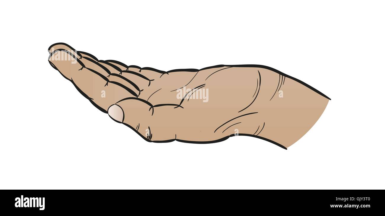 Female hands finger one hand Cut Out Stock Images & Pictures - Alamy