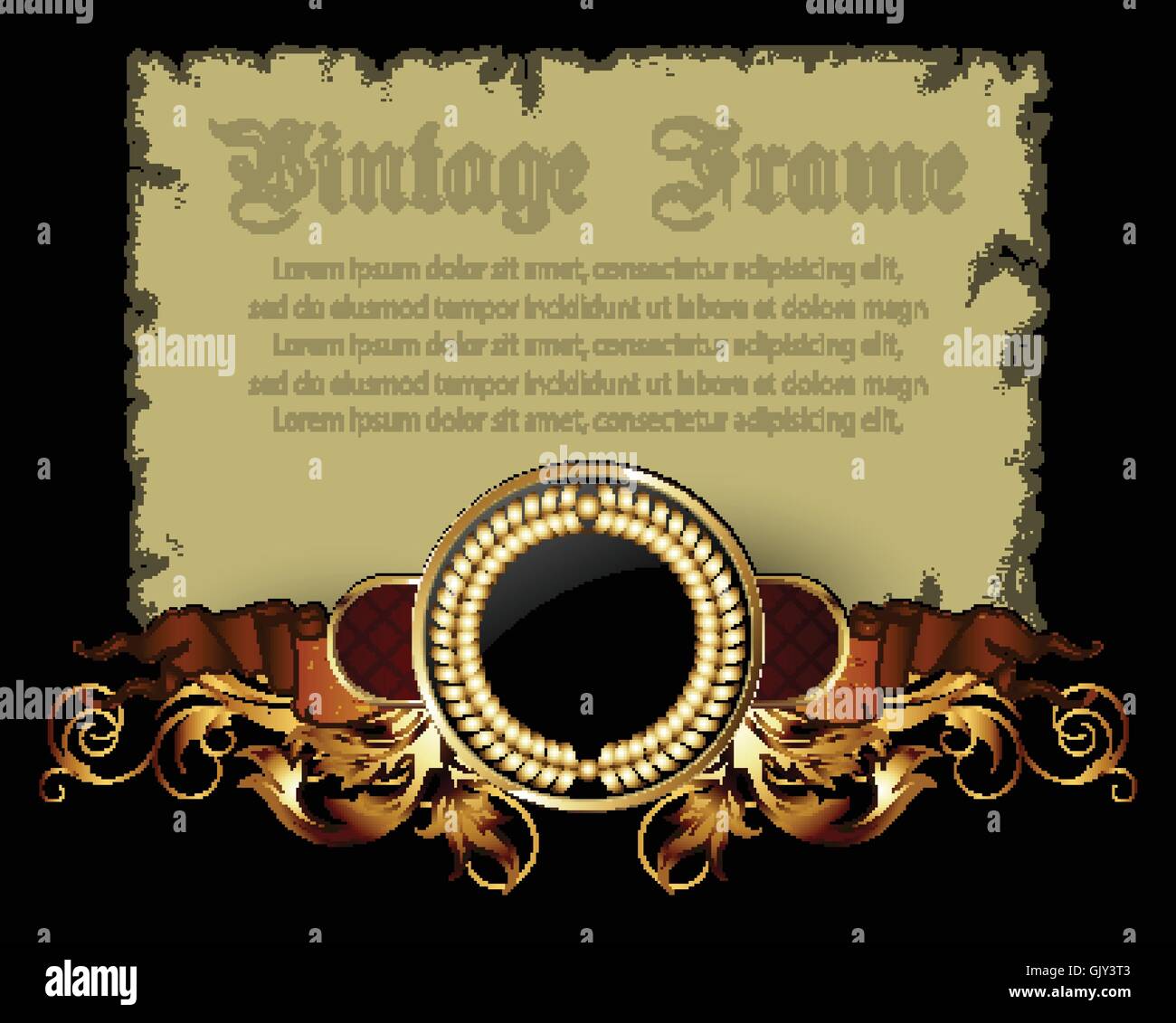 paper with ornate frame Stock Vector Image & Art - Alamy