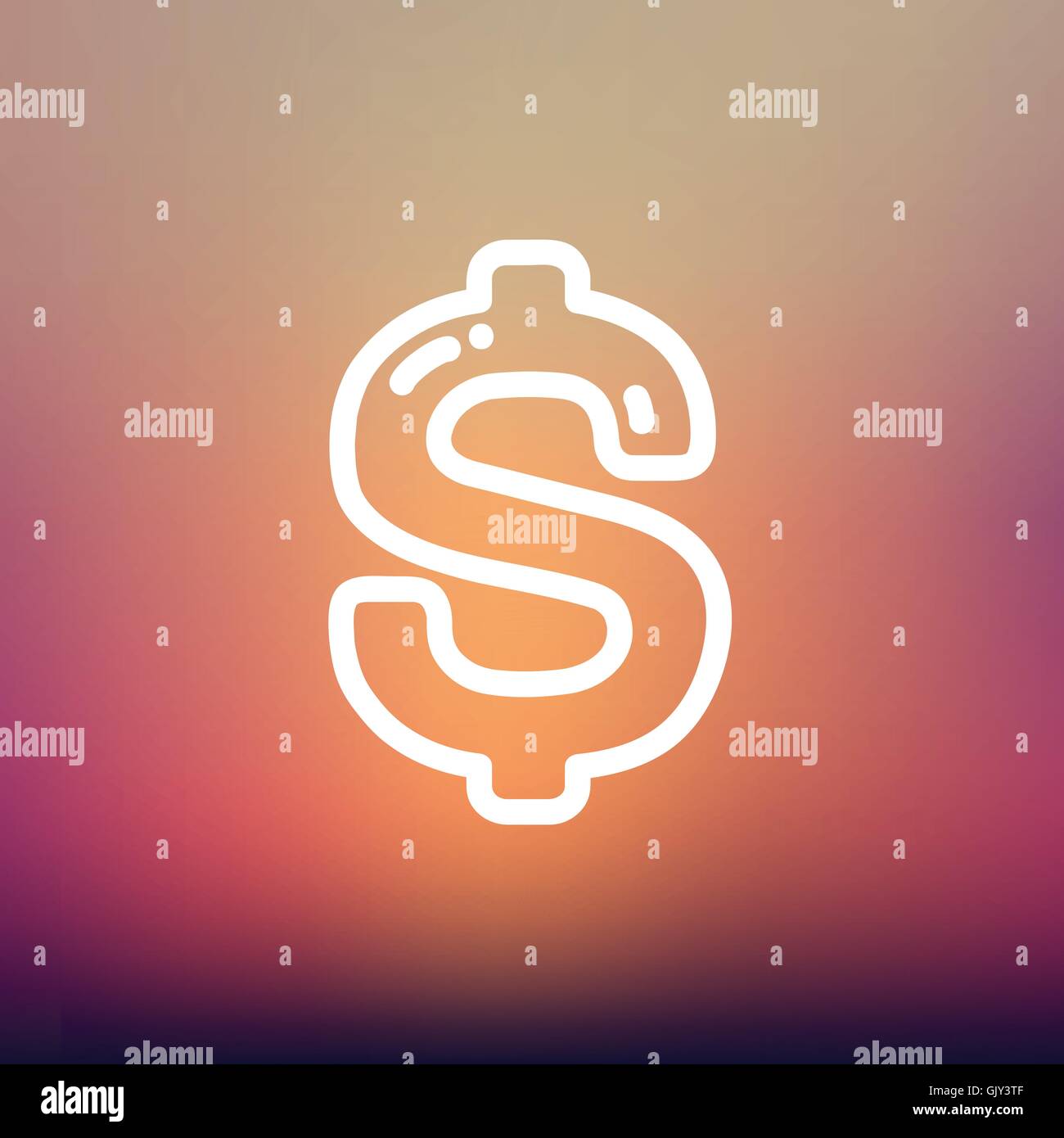Dollar symbol thin line icon Stock Vector Image & Art - Alamy Dollar symbol thin line icon Stock Vector Image & Art - Alamy