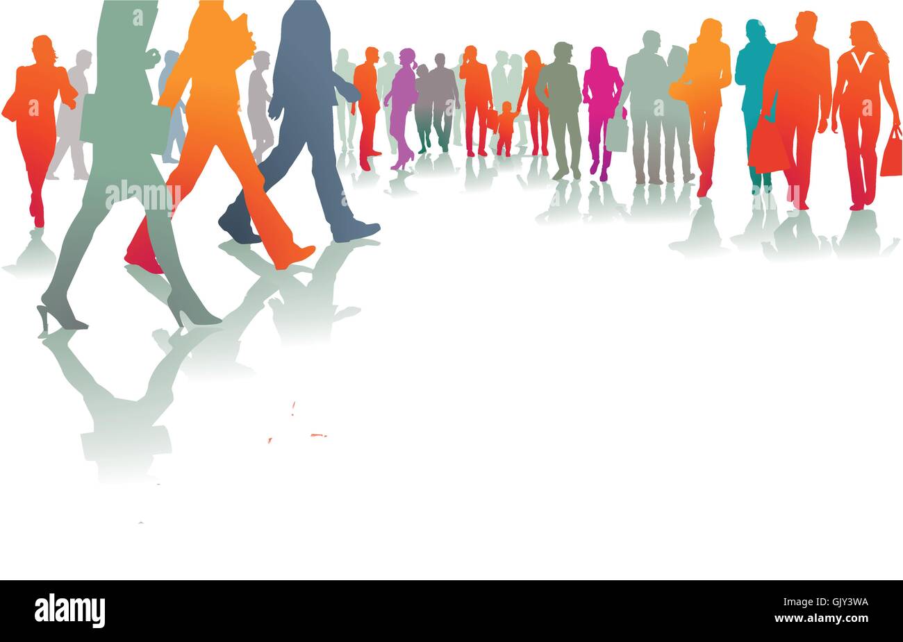 People on street pedestrian Stock Vector Images - Alamy