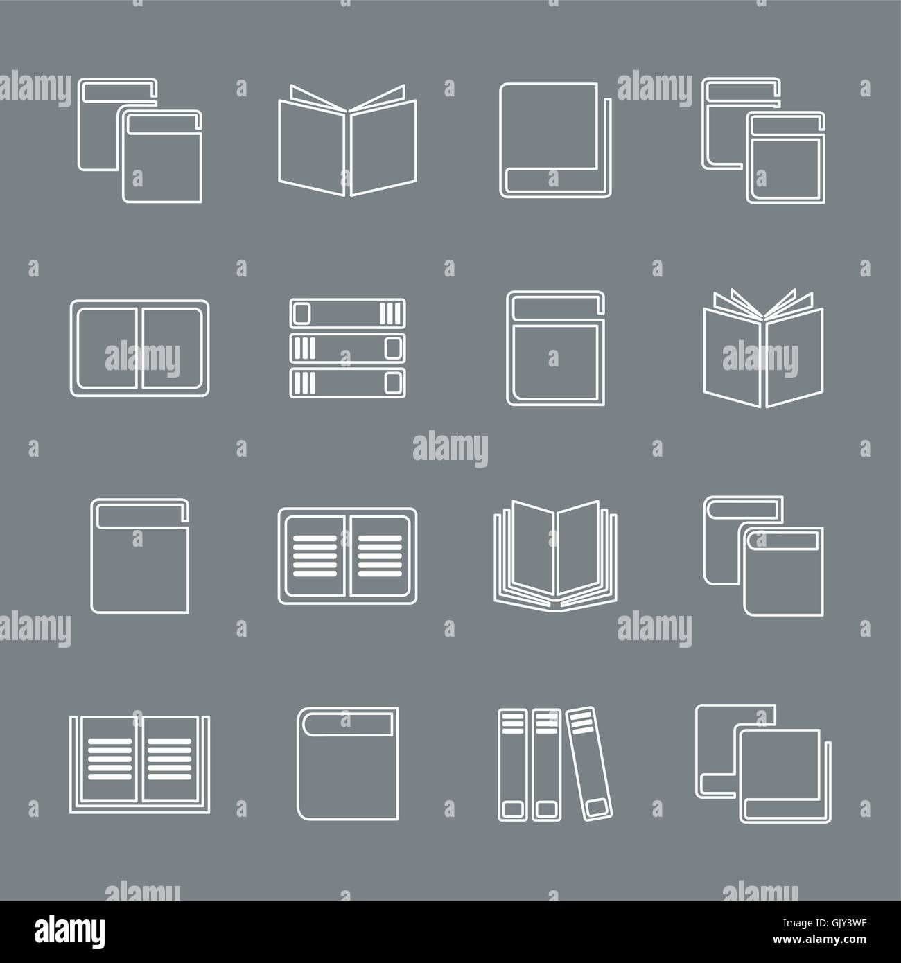 Outline book hi-res stock photography and images - Alamy