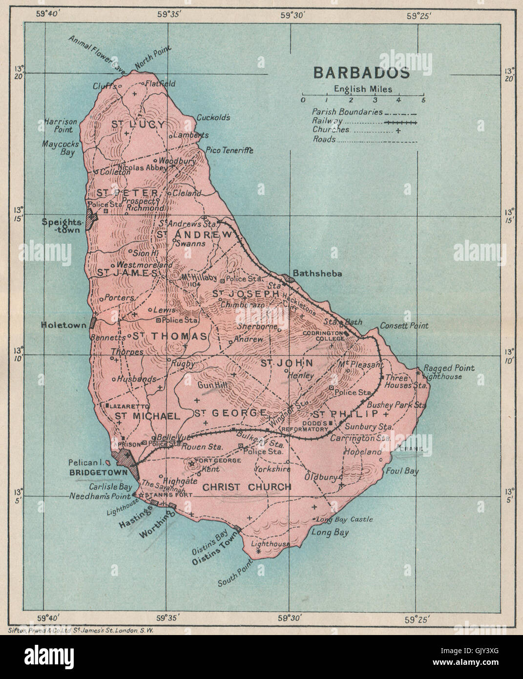 Map Of Barbados High Resolution Stock Photography and Images - Alamy