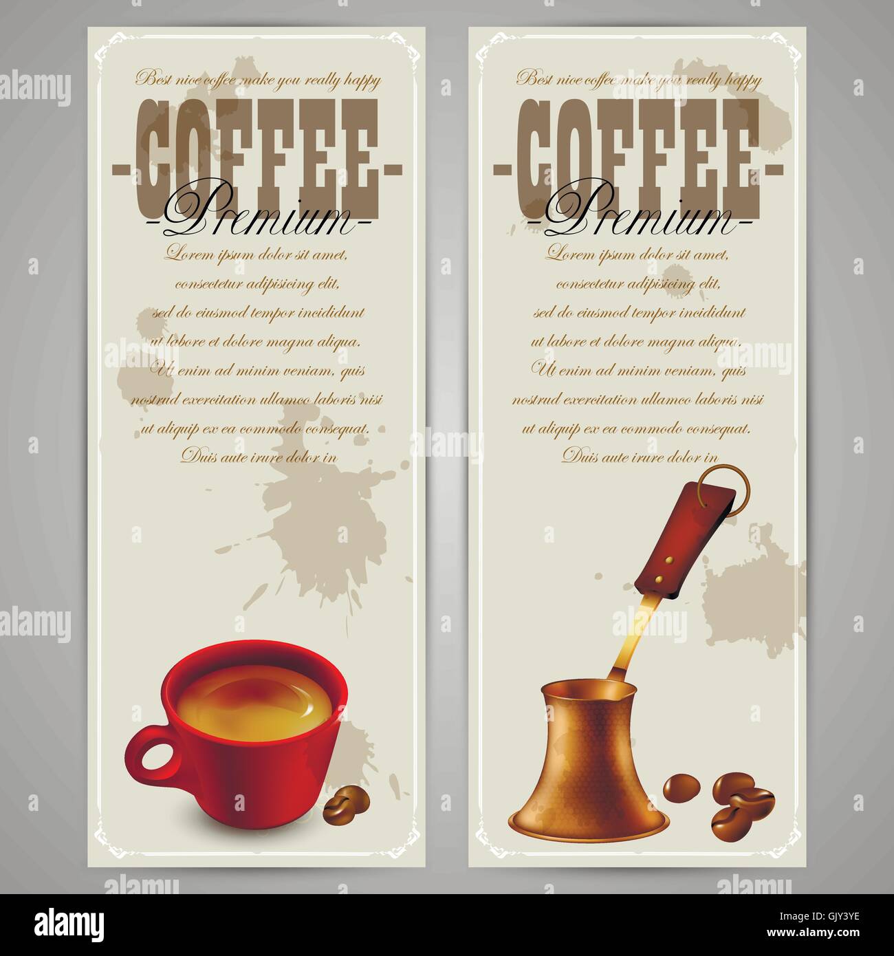 set of coffee labels Stock Vector Image & Art - Alamy