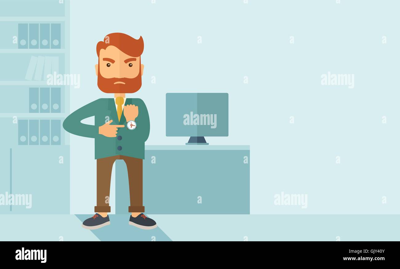 Cartoon angry man standing hi-res stock photography and images - Alamy