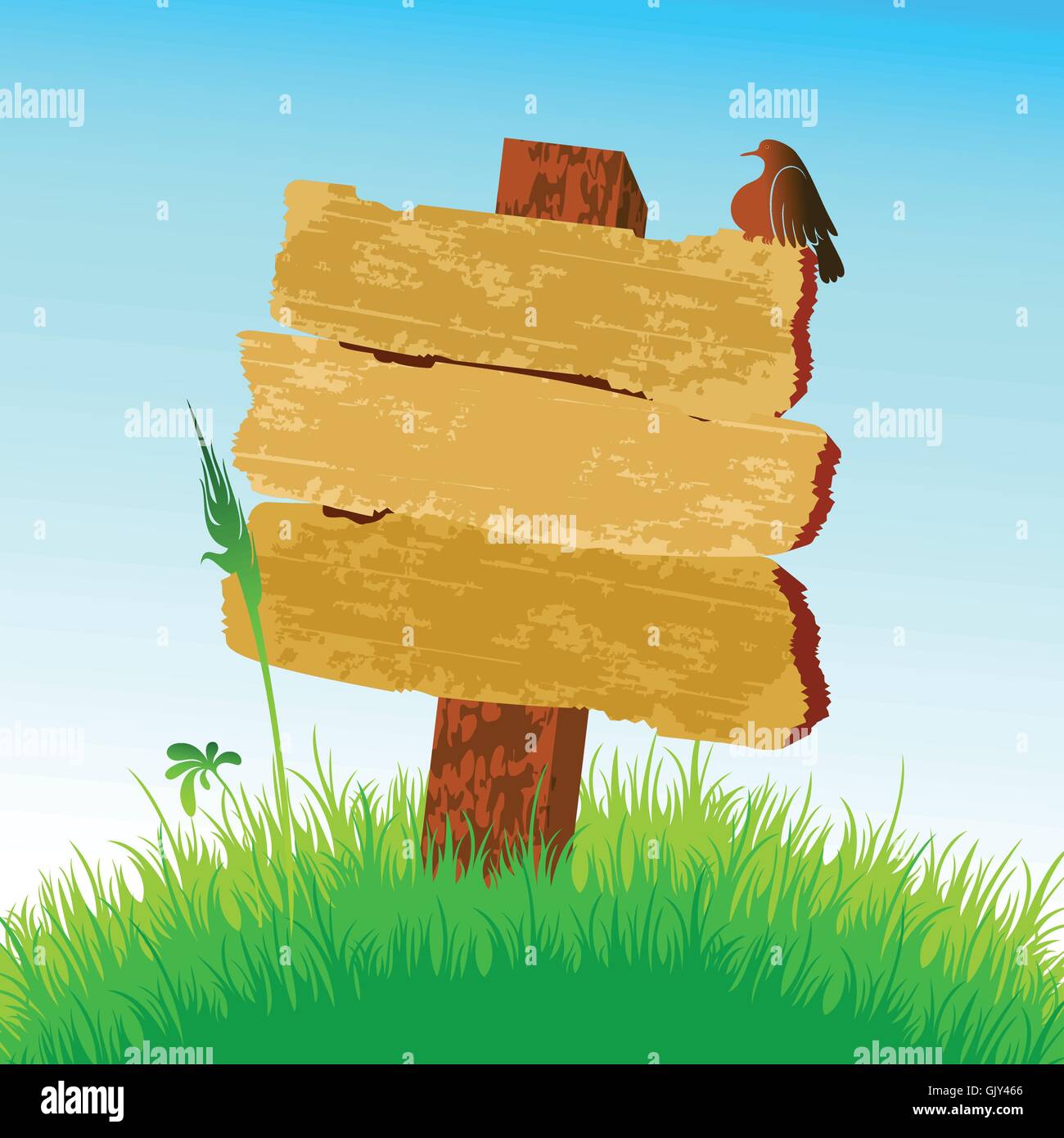 Blue green wooden board Stock Vector Images - Alamy