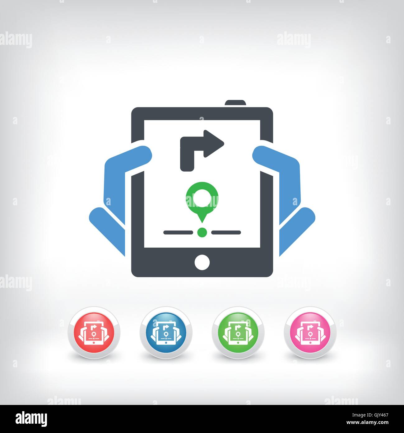 Tablet navigation system Stock Vector Image & Art - Alamy