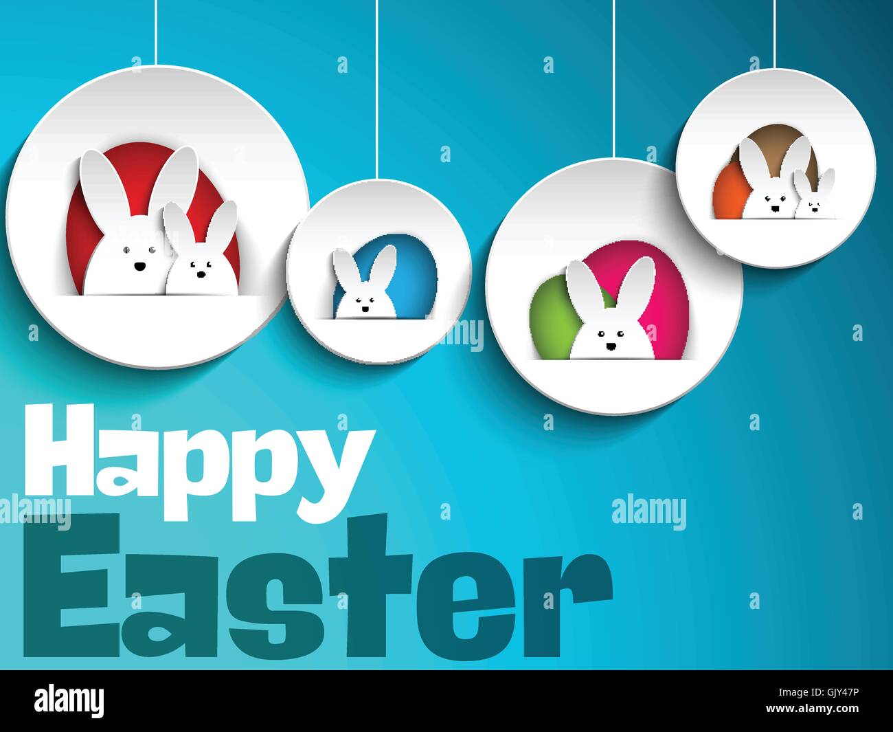 White background hare family Stock Vector Images - Alamy