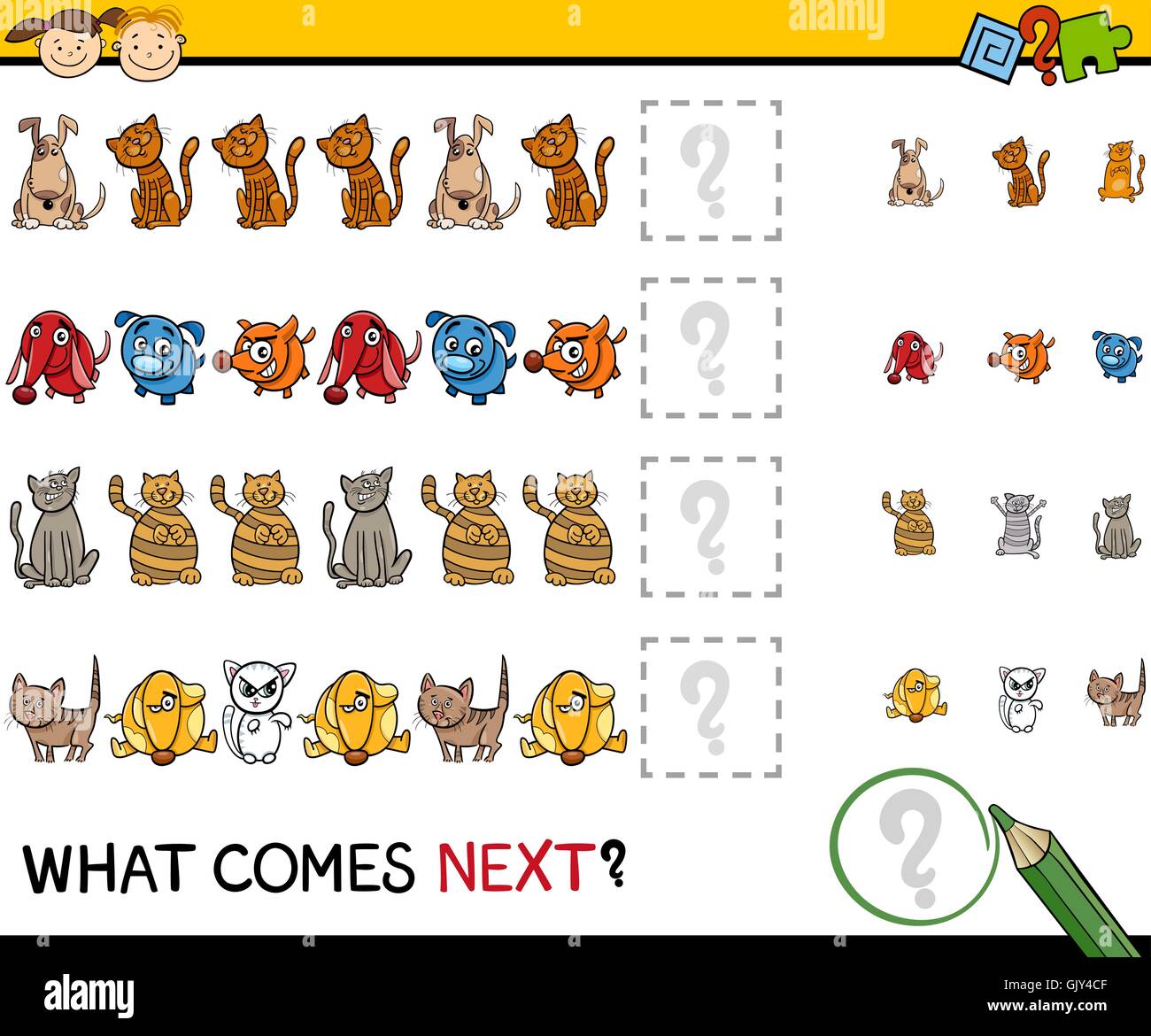 what comes next game cartoon Stock Vector Image & Art - Alamy