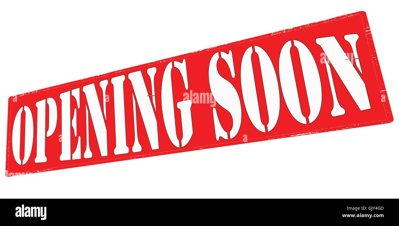 Opening shortly Stock Vector Images - Alamy
