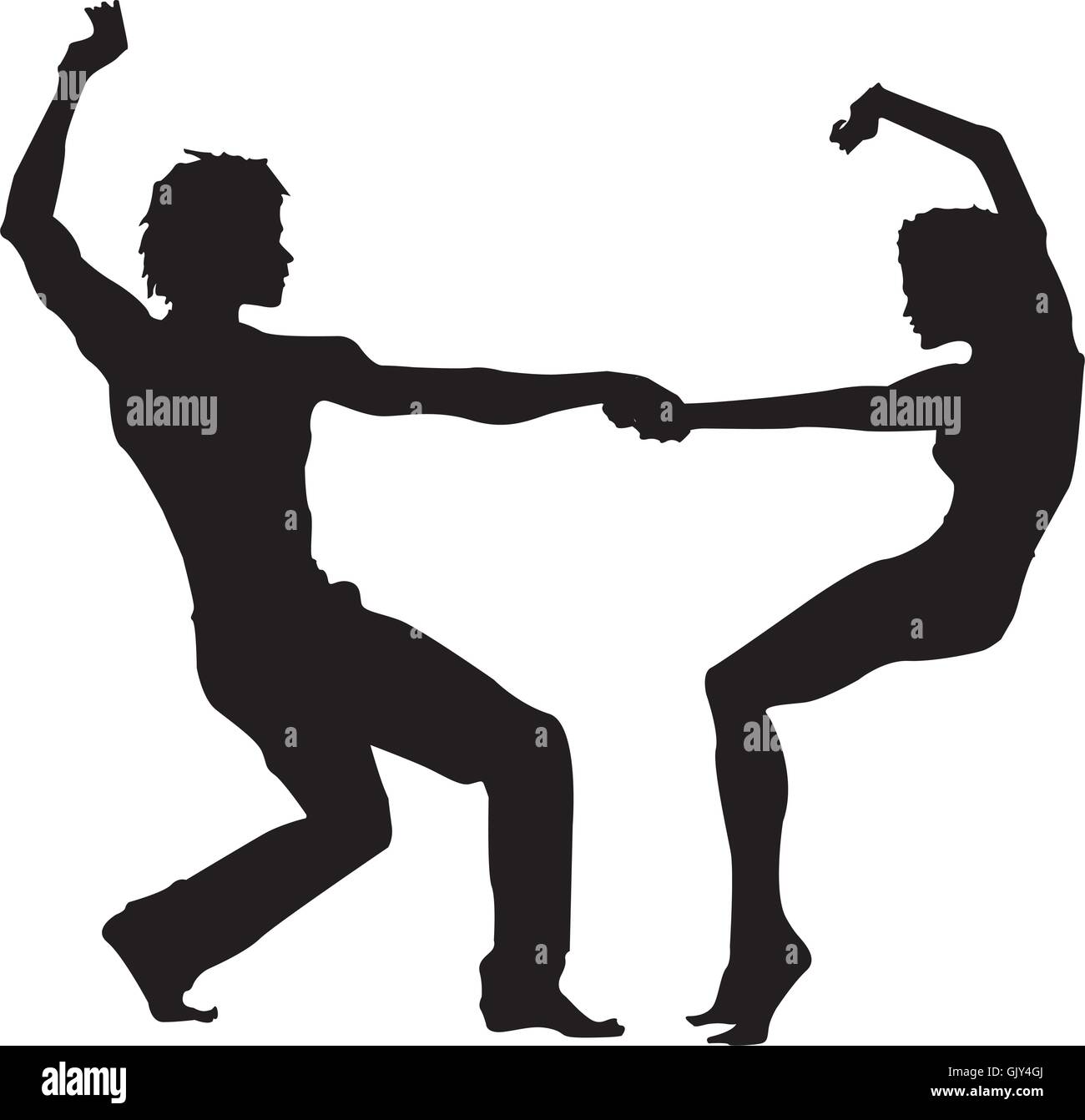 Couple dancing Stock Vector Images - Alamy