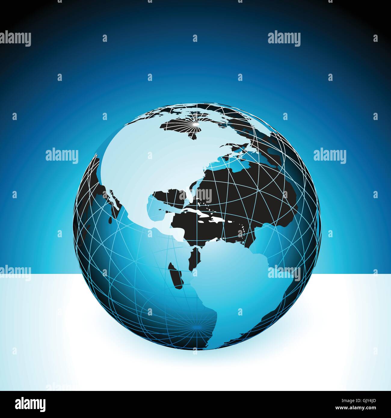 Cartography world map Stock Vector Images - Alamy