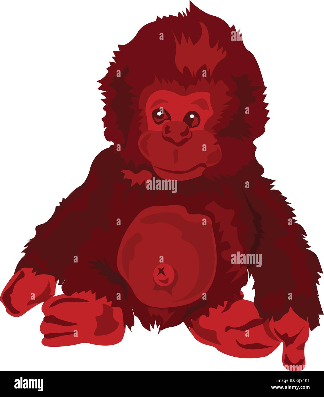 Red gorilla Stock Vector Images - Alamy