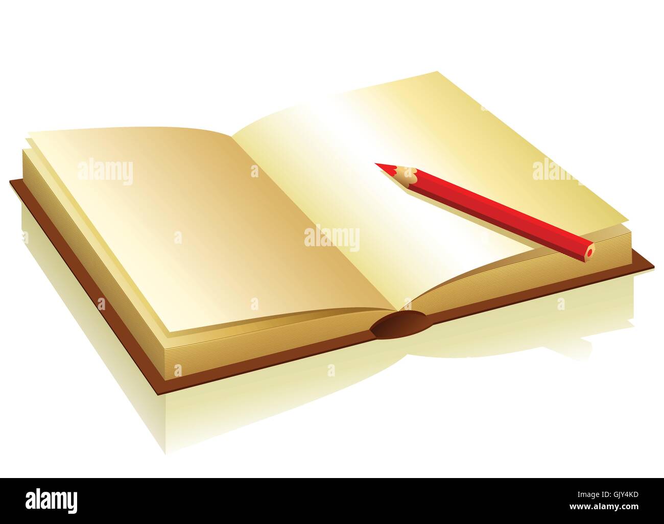 Old book cover blank Stock Vector Images - Alamy