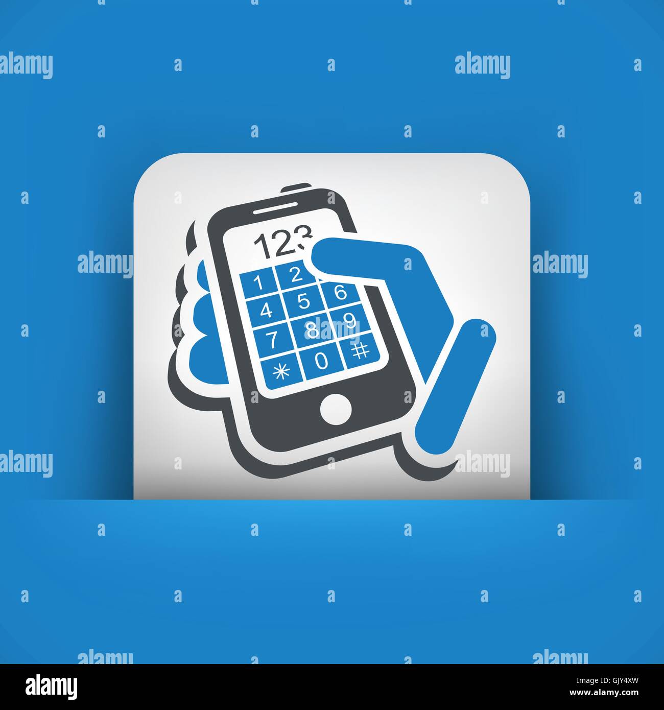 Telephone numbers screen Stock Vector Images - Alamy