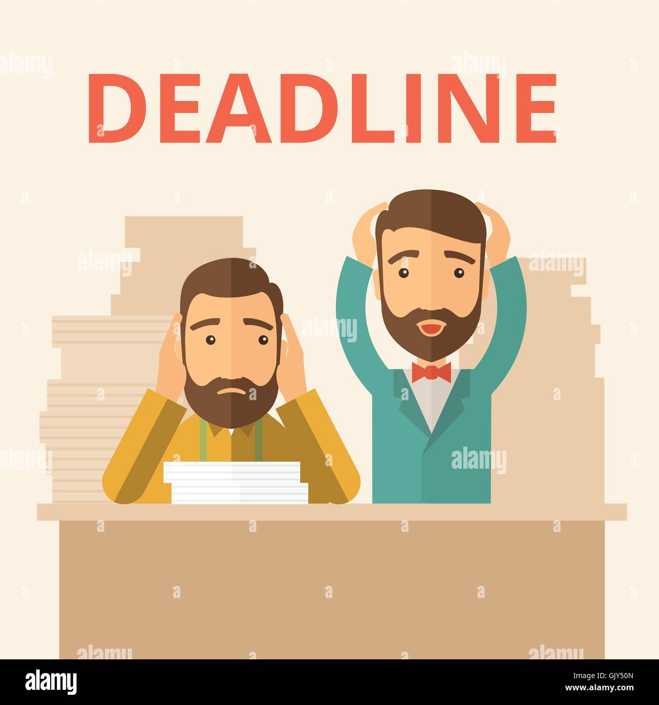 Problem deadline Stock Vector Images - Alamy