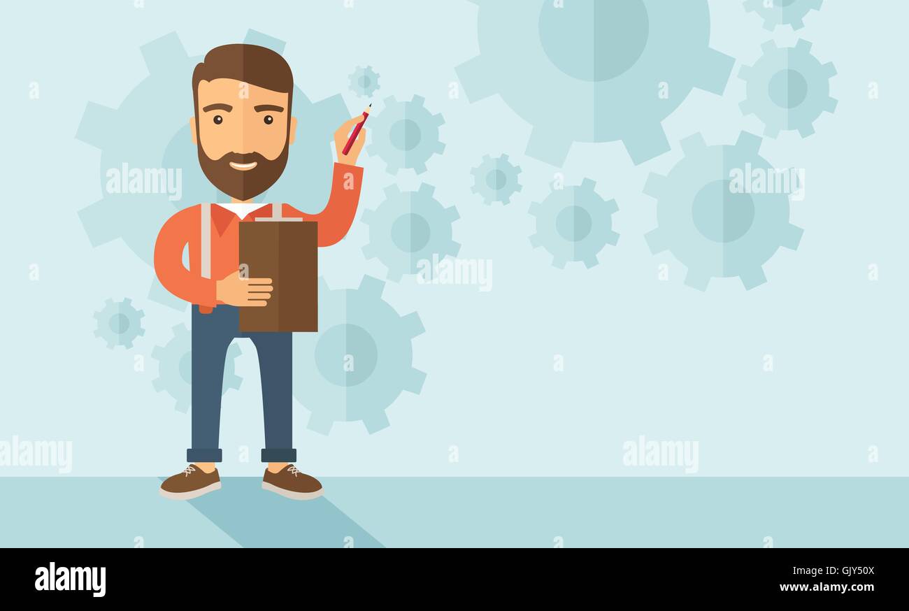 Presenting employee Stock Vector Images - Alamy