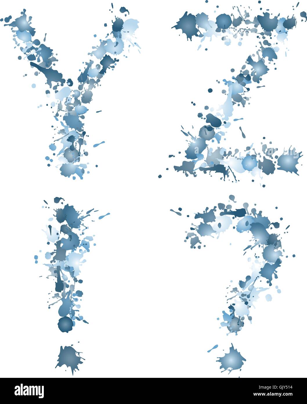 alphabet water drop Stock Vector Image & Art - Alamy