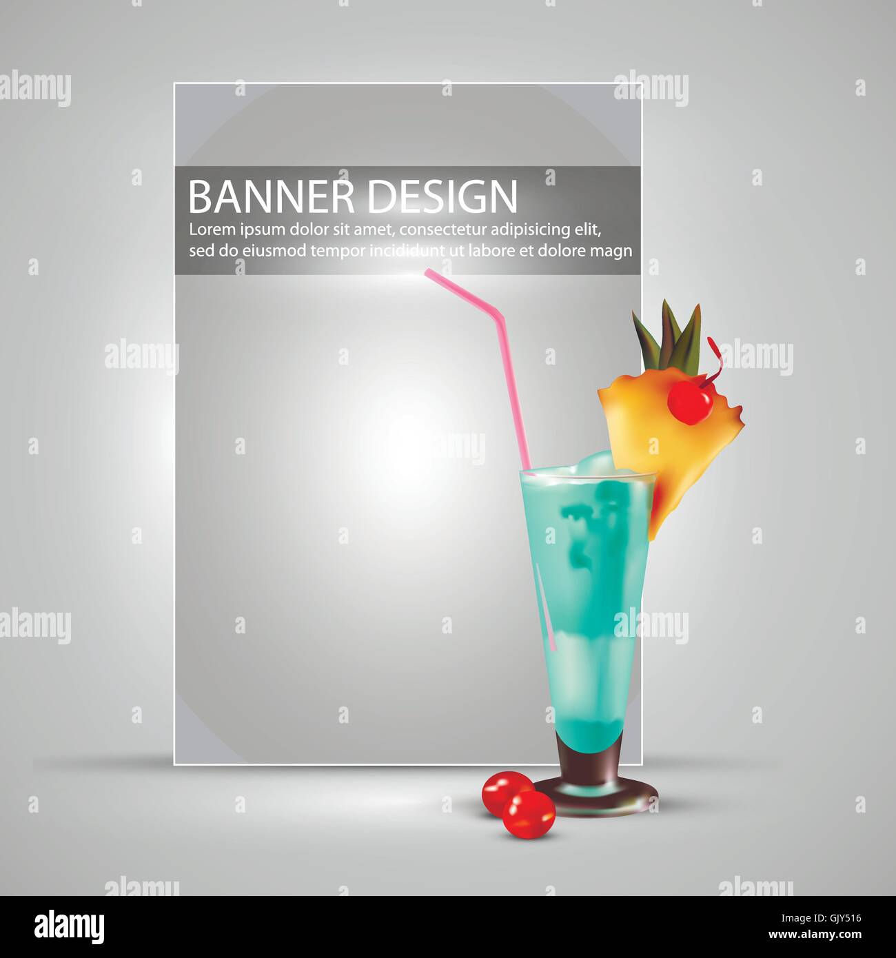 Banner cream Stock Vector Images - Alamy