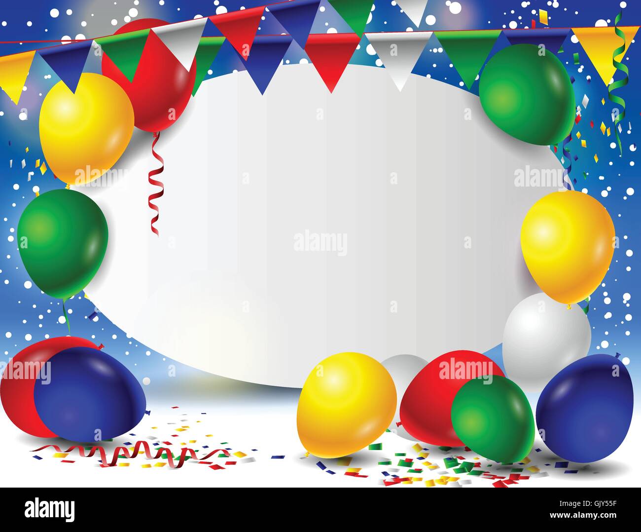 Birthday card with colorful balloons Stock Vector Image & Art - Alamy