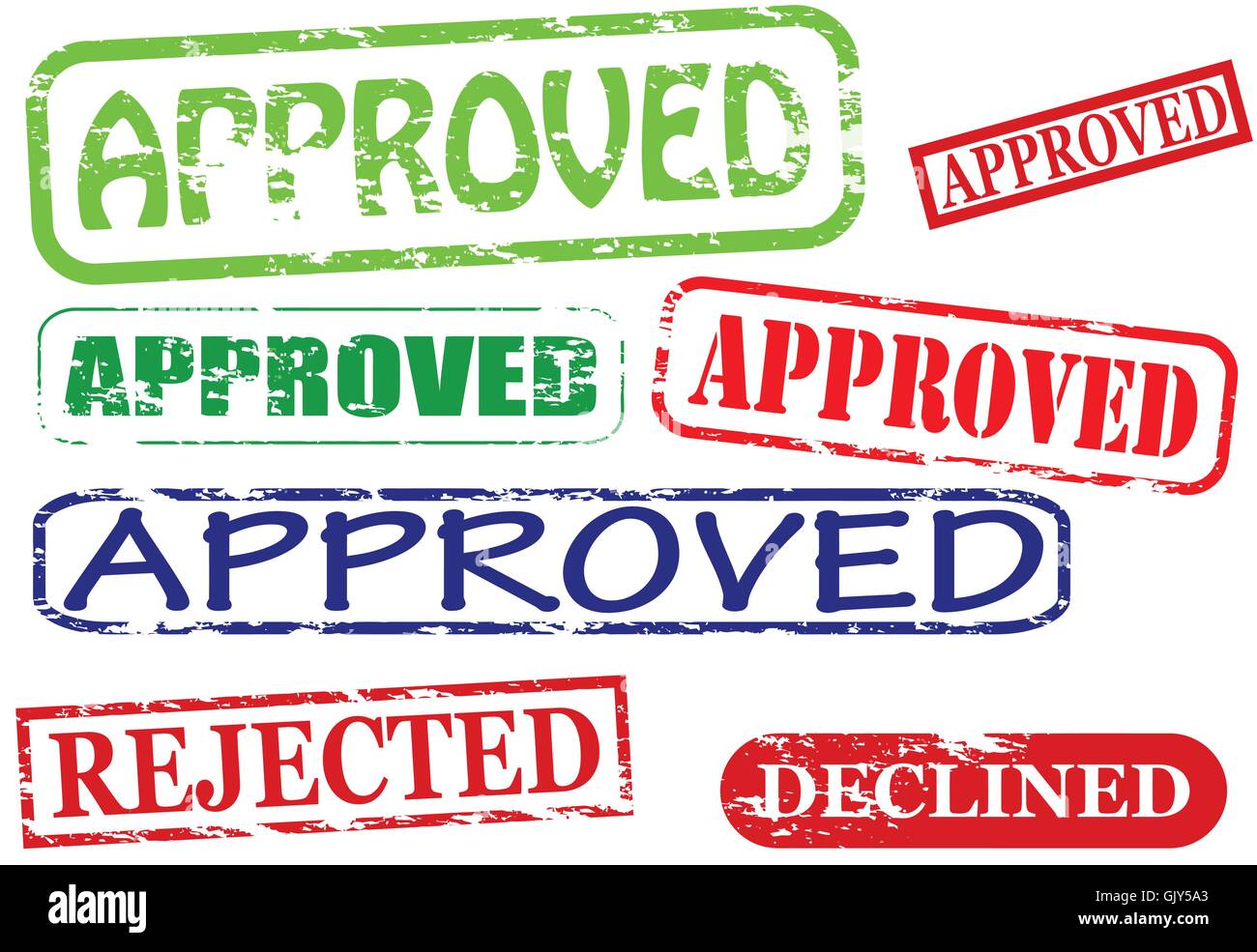 Set of stamps Stock Vector Image & Art - Alamy