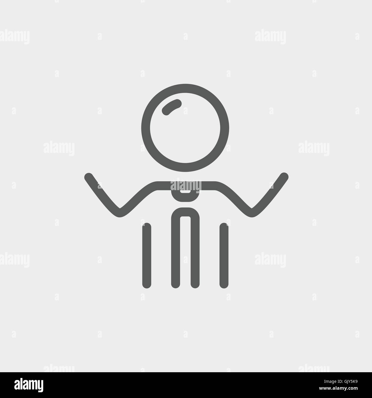 Silhouette active young man raising Black and White Stock Photos ...