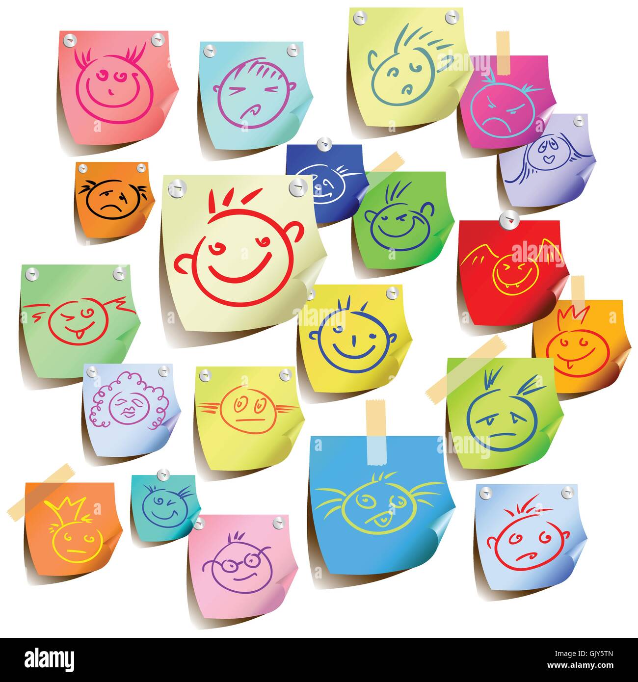 Smile color vector icon Stock Vector Images - Alamy