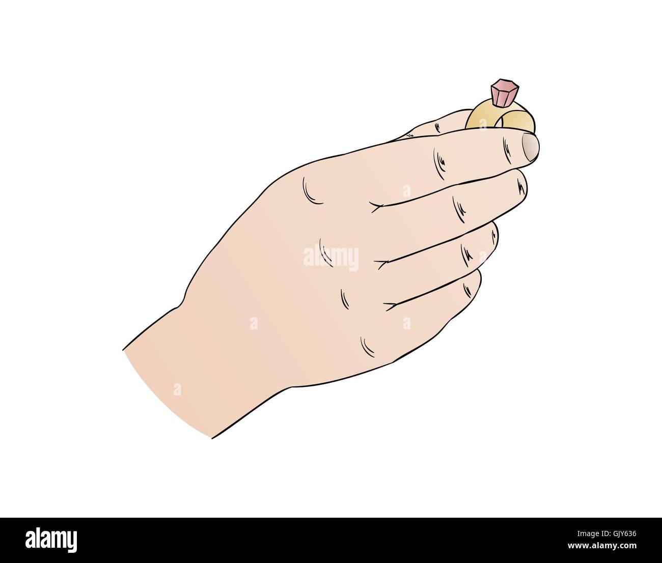 Wedding proposal vector concept Stock Vector Images - Alamy