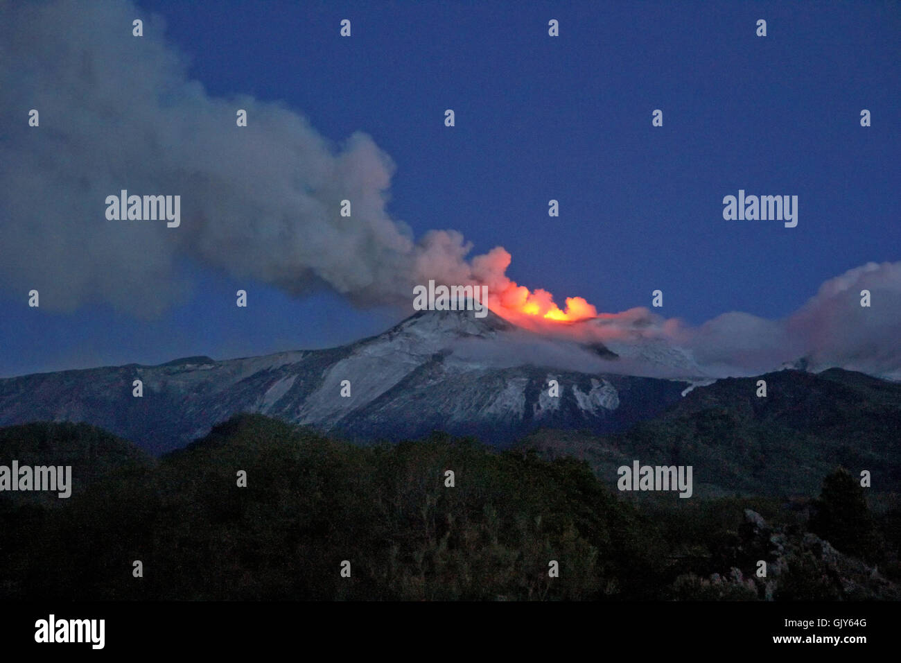 Mount Etna, Europe's highest active volcano, erupts on the southern ...
