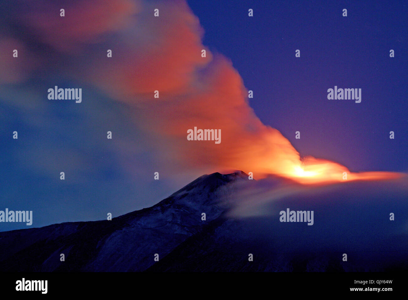 Mount Etna, Europe's highest active volcano, erupts on the southern ...