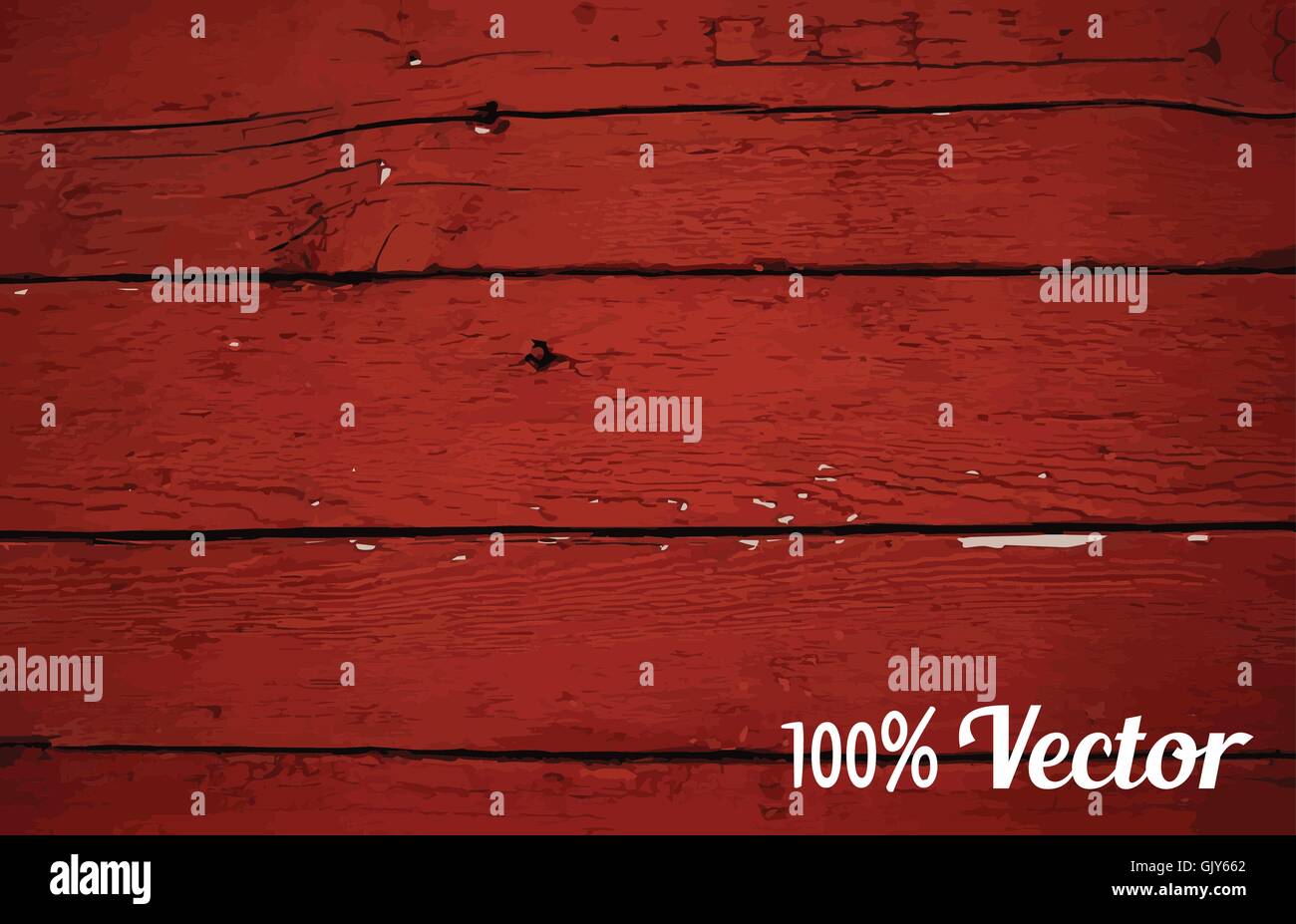 Wooden texture background. Vector illustration of red painted wood ...