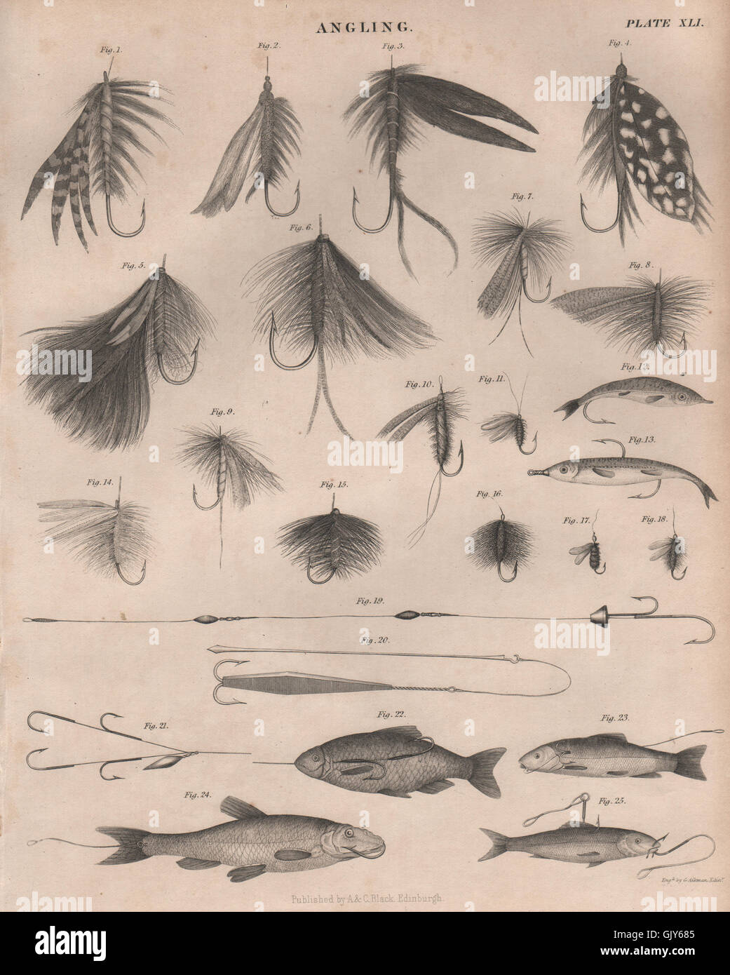 Vintage fish hooks hi-res stock photography and images - Alamy