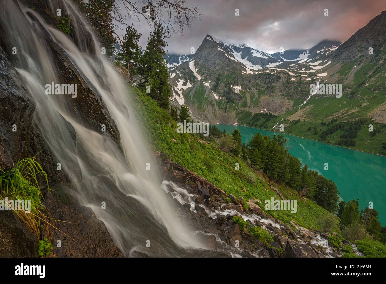 Siberian waterfall hi-res stock photography and images - Alamy
