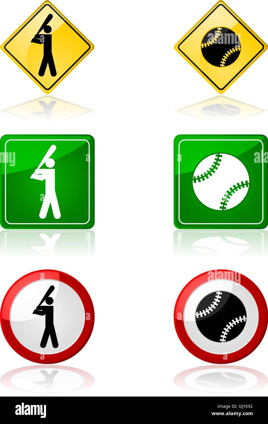 Bat warning sign Stock Vector Images - Alamy