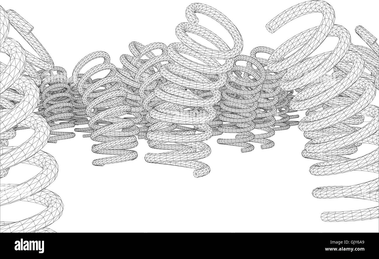 Many springs Stock Vector Images - Alamy