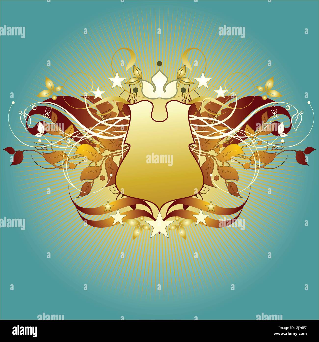 ornamental shield background Stock Vector Image & Art - Alamy