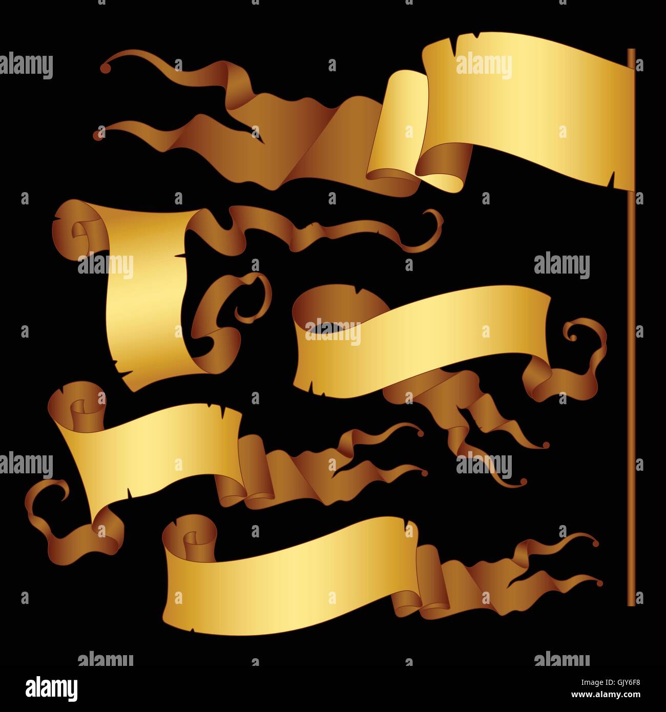 set of ribbons Stock Vector Image & Art - Alamy