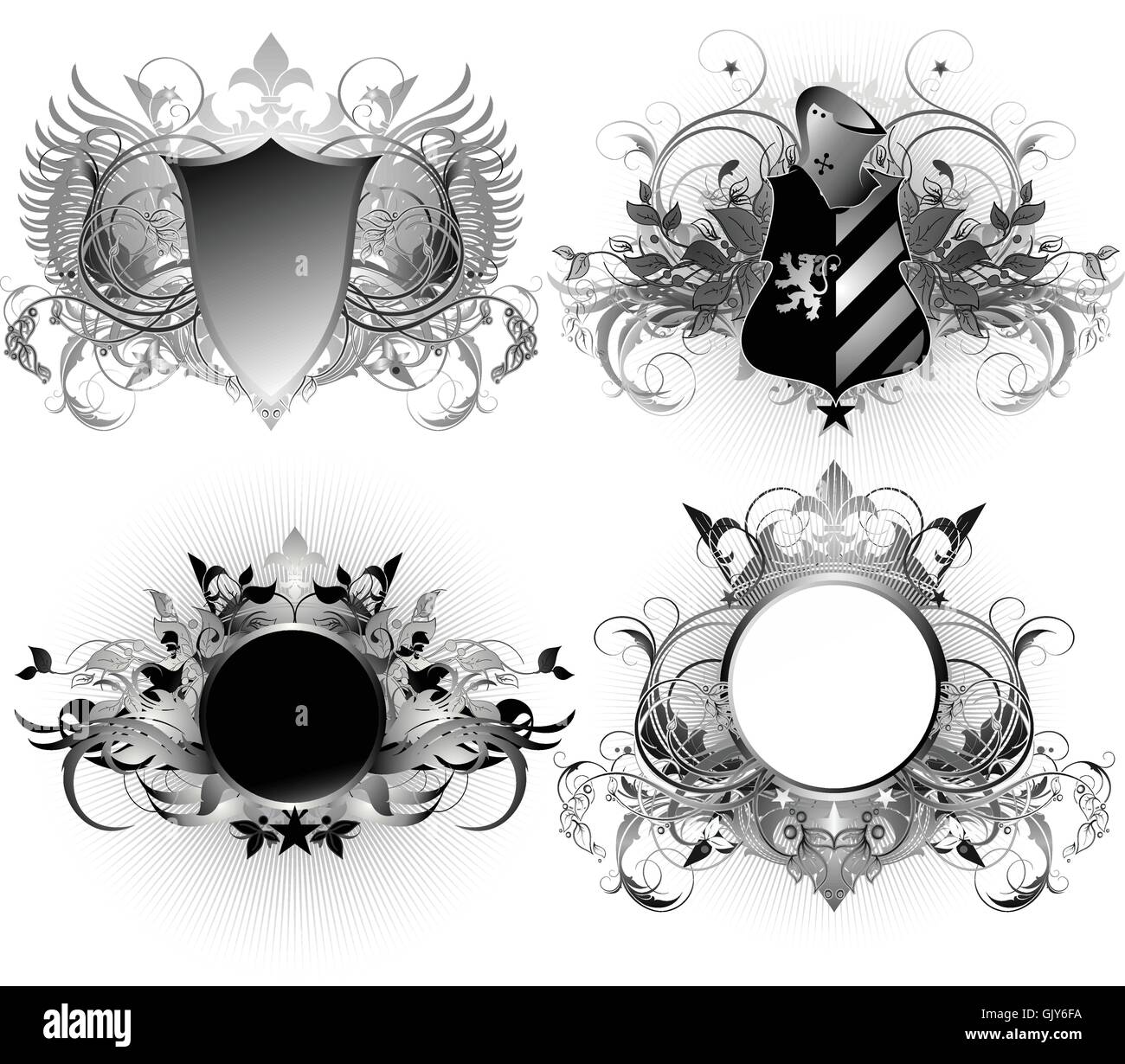 White shield beer Stock Vector Images - Alamy