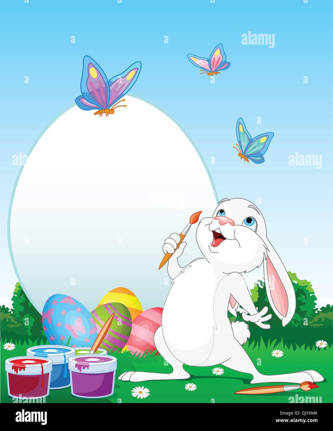 Easter label eggs flowers Stock Vector Images - Alamy